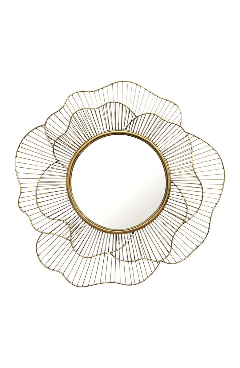 STRATTON HOME DECOR Gold Stella Wall Mirror | Nordstromrack