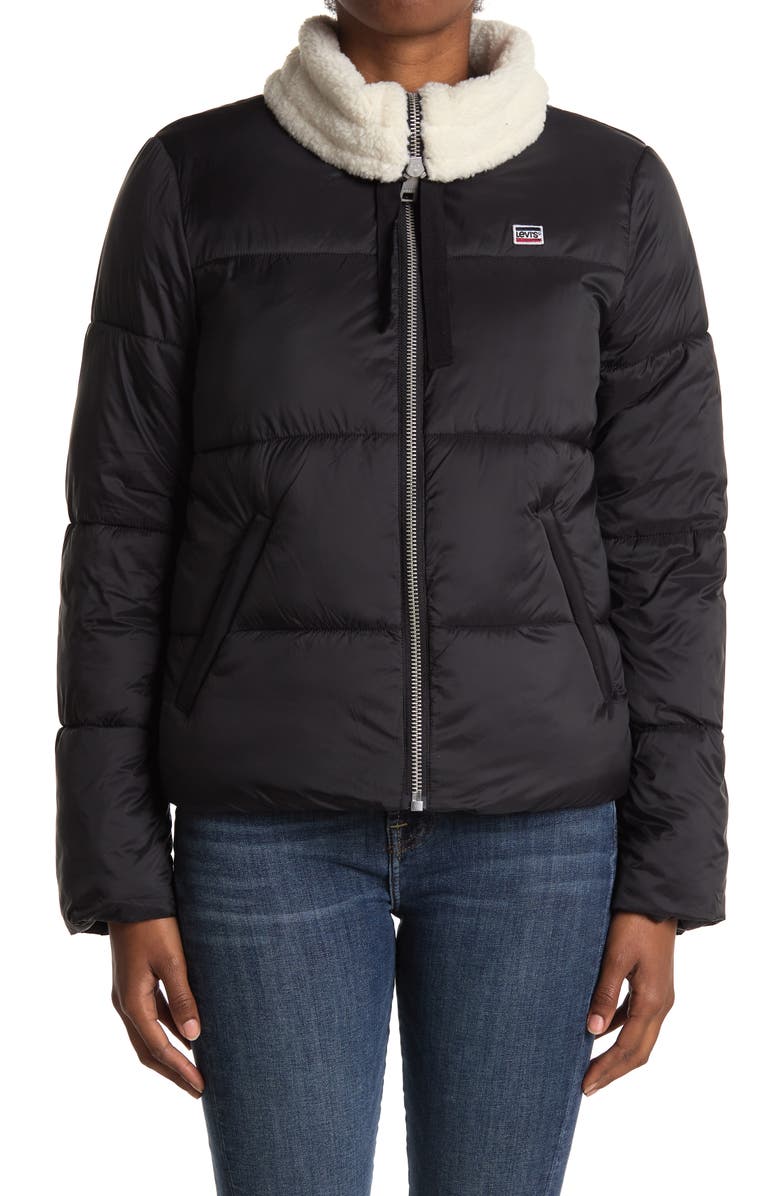 Levi's® Faux Shearling Lined Puffer Coat | Nordstromrack