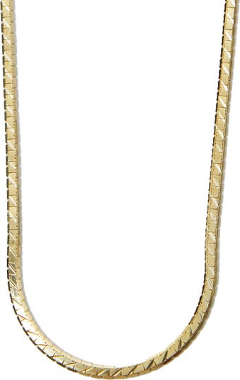 Argento Vivo Sterling Silver Textured Snake Chain Necklace | Nordstrom