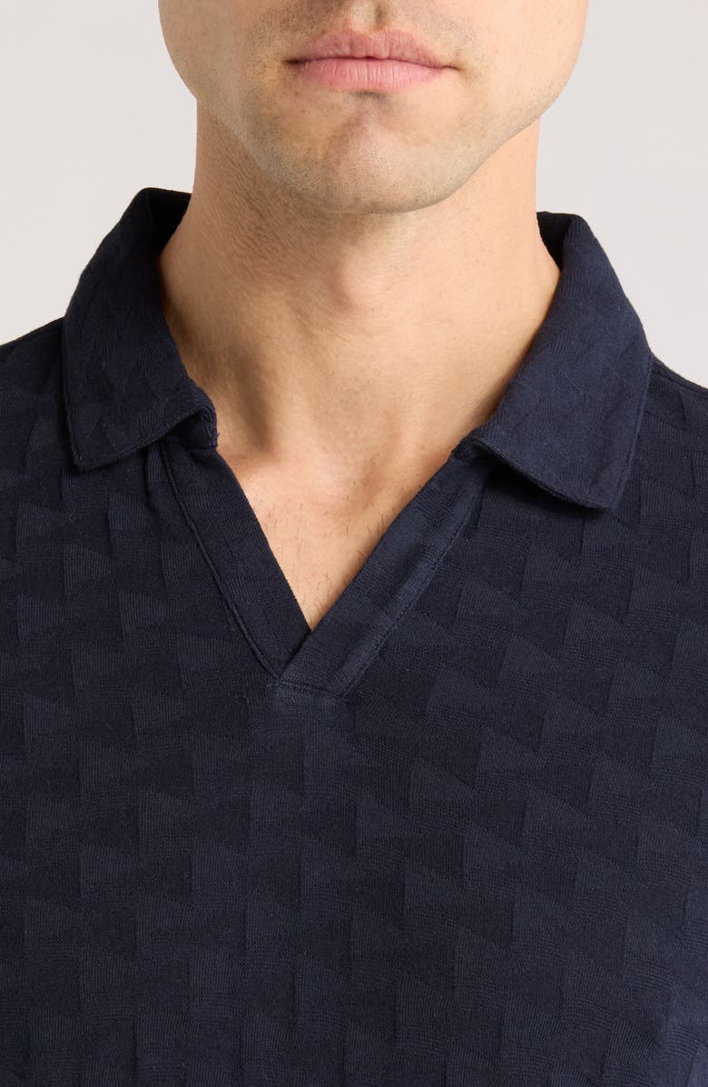 Robert Barakett Gotter Long Sleeve Johnny Collar Polo | Nordstromrack