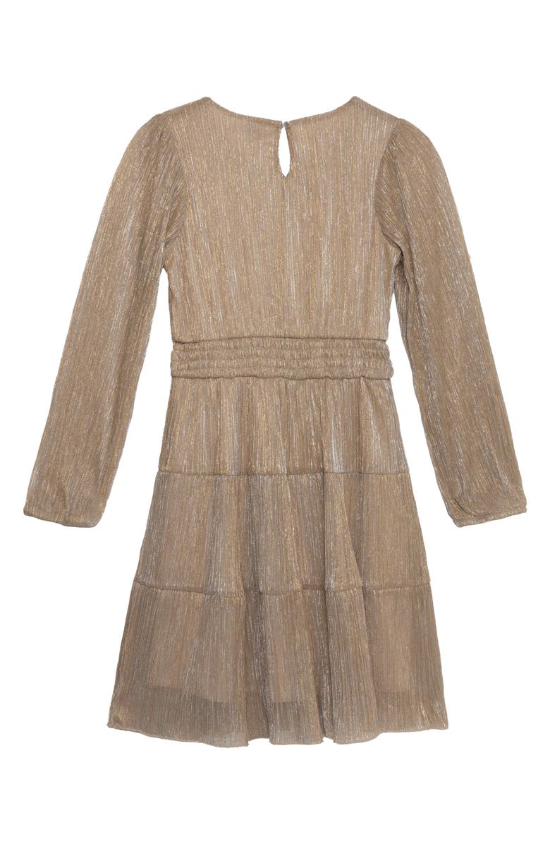 Speechless Kids' Plissé Long Sleeve Dress | Nordstromrack
