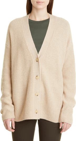 Vince Shaker Stitch V-Neck Wool & Cashmere Cardigan | Nordstromrack