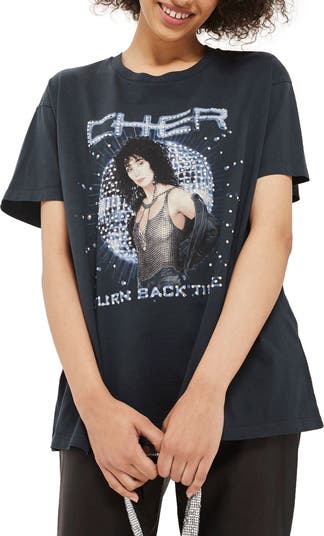 Topshop by And Finally Embellished Cher Graphic Tee | Nordstrom