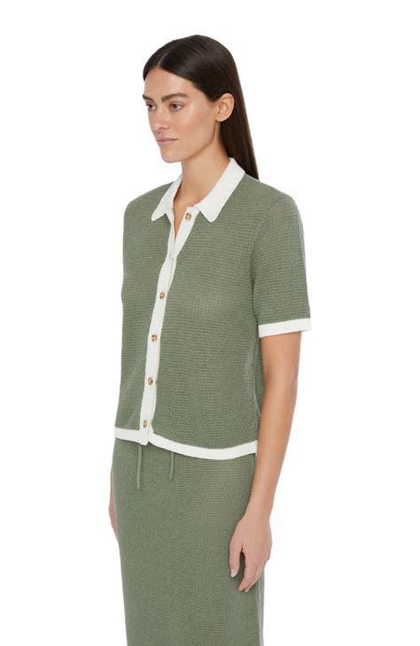 Women's 100% Linen Button Up Tops | Nordstrom