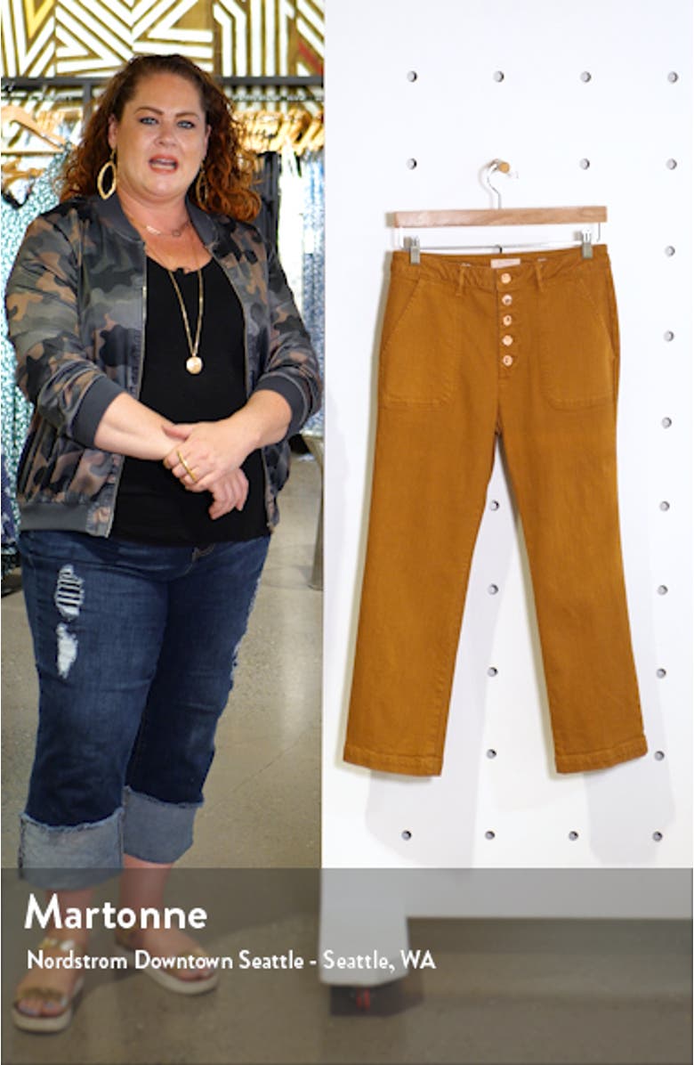 DL1961 x Marianna Hewitt Jerry High Waist Vintage Crop Straight Leg ...