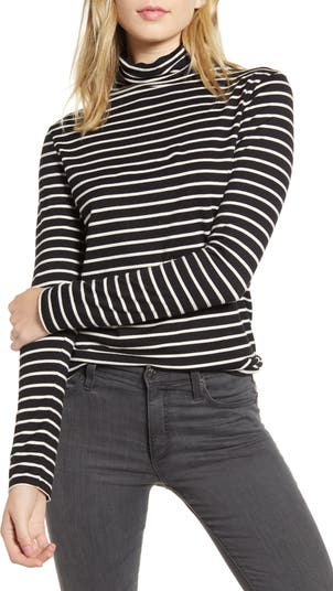 AG Chels Stripe Turtleneck Top | Nordstromrack