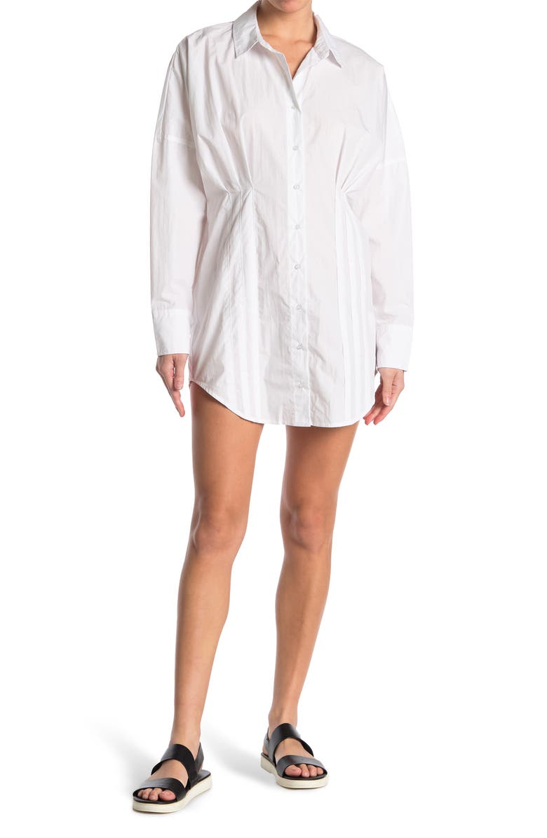 Free People Taia Long Sleeve Shirtdress | Nordstromrack