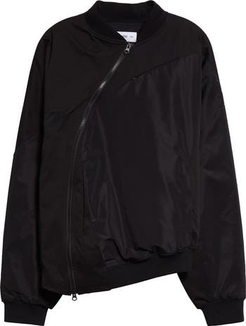 POST ARCHIVE FACTION 6.0 Asymmetric Zip Bomber Jacket Center POST ARCHIVE FACTION 6.0 Asymmetric Zip Bomber Jacket Center