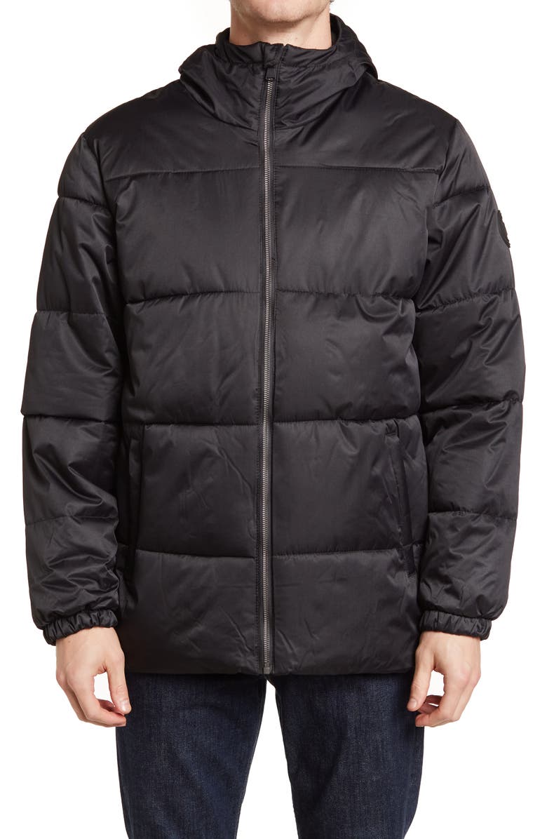 Perry Ellis Hooded Twill Puffer Jacket | Nordstromrack