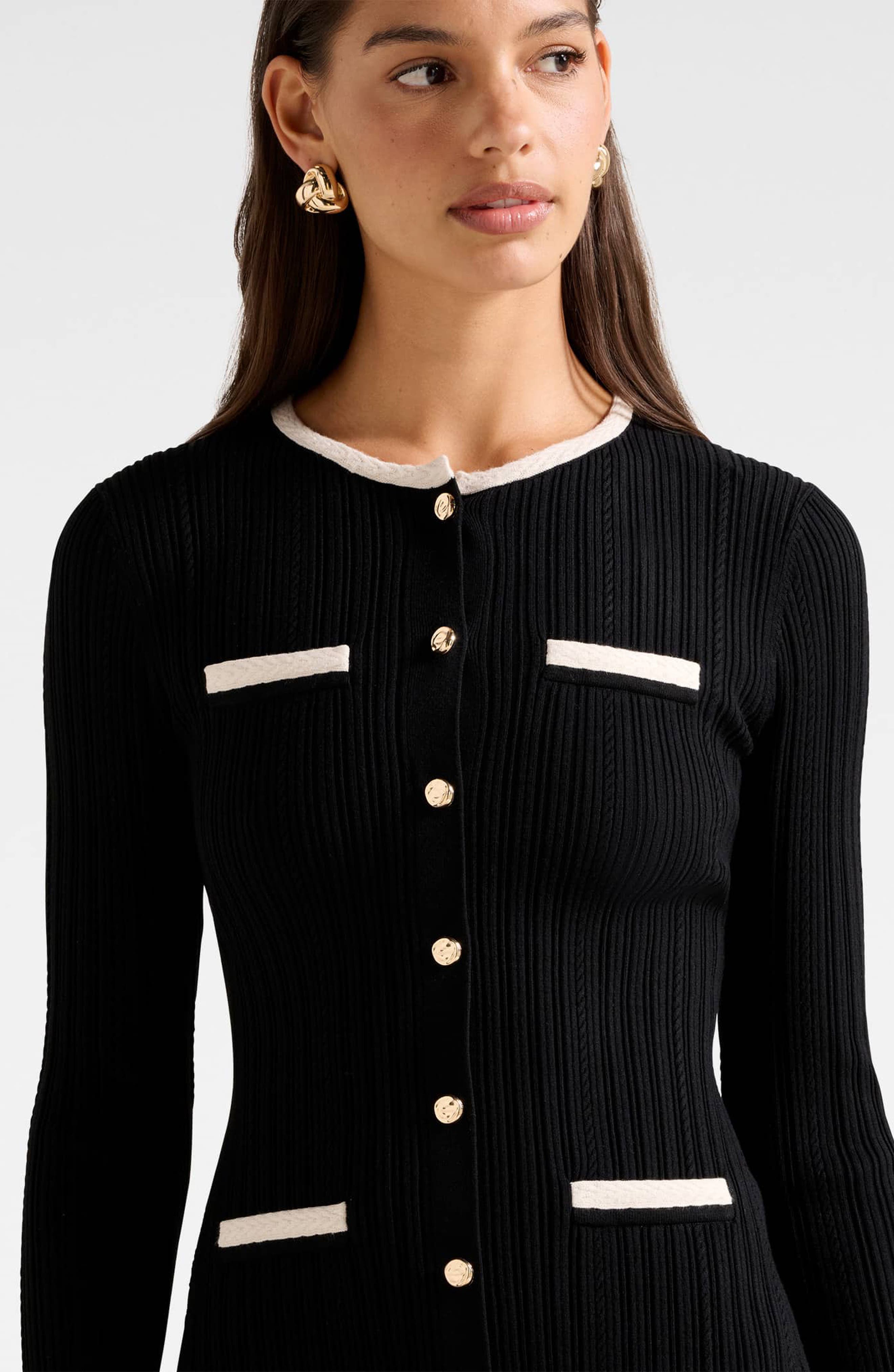 Ever New Brielle Long Sleeve Fit & Flare Minidress | Nordstrom