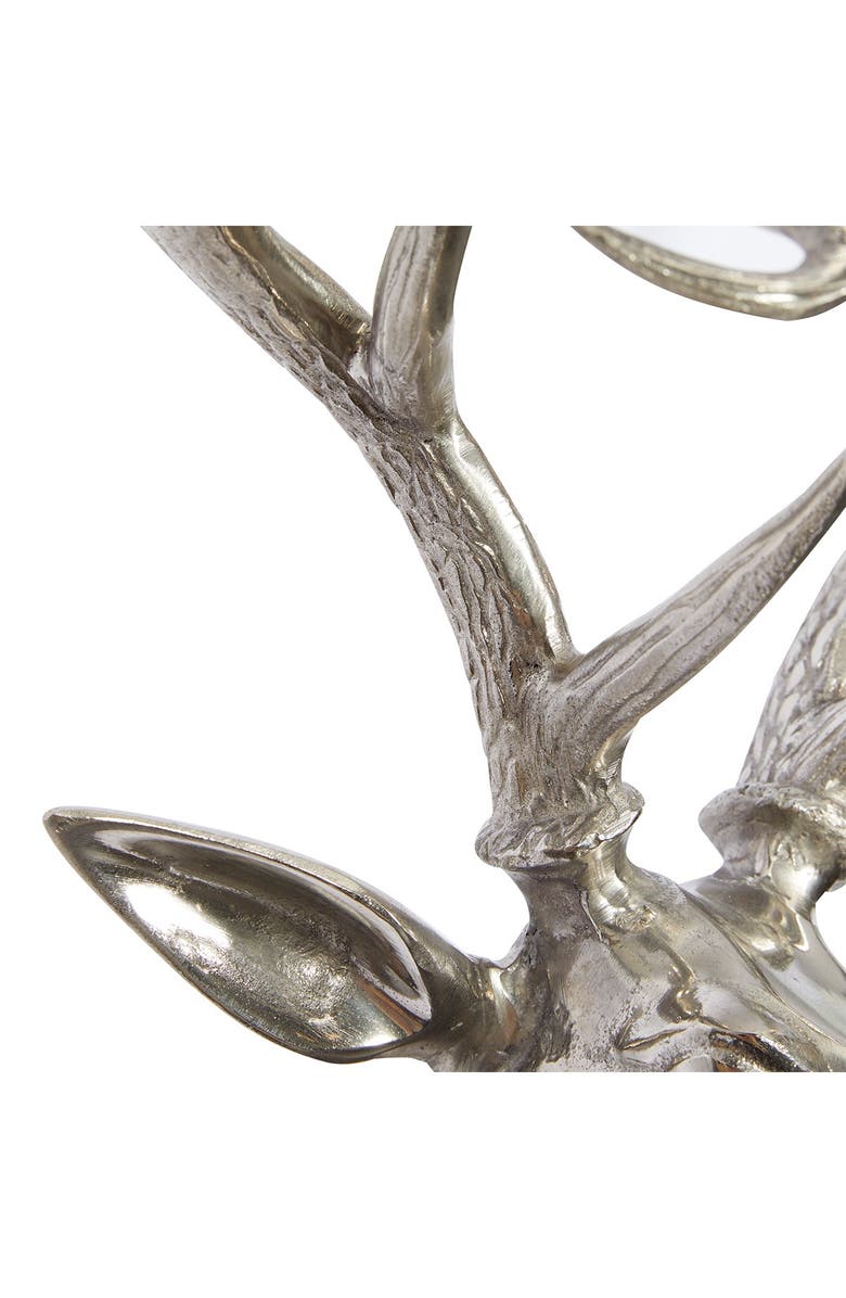 WILLOW ROW Silvertone Aluminum Head Deer Wall Decor | Nordstromrack