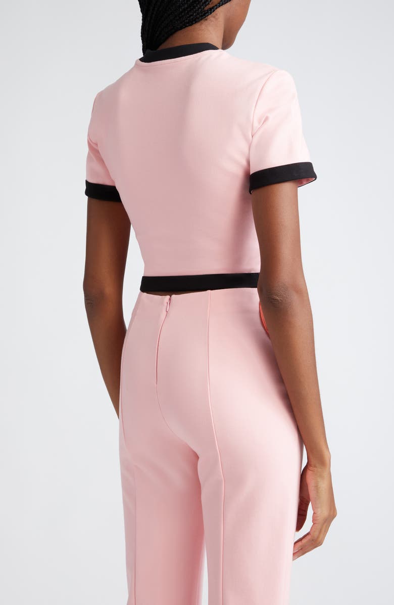 Area Colorblock Flower Bustier Cup Crop Top | Nordstromrack