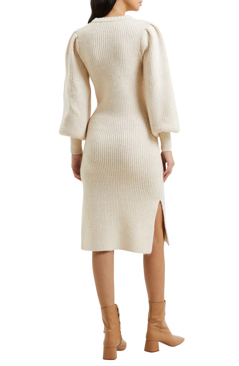 French Connection Kessy Long Sleeve Rib Sweater Dress | Nordstromrack