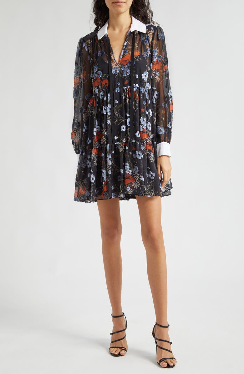 Cinq à Sept Vianne Floral Long Sleeve Shirtdress | Nordstromrack