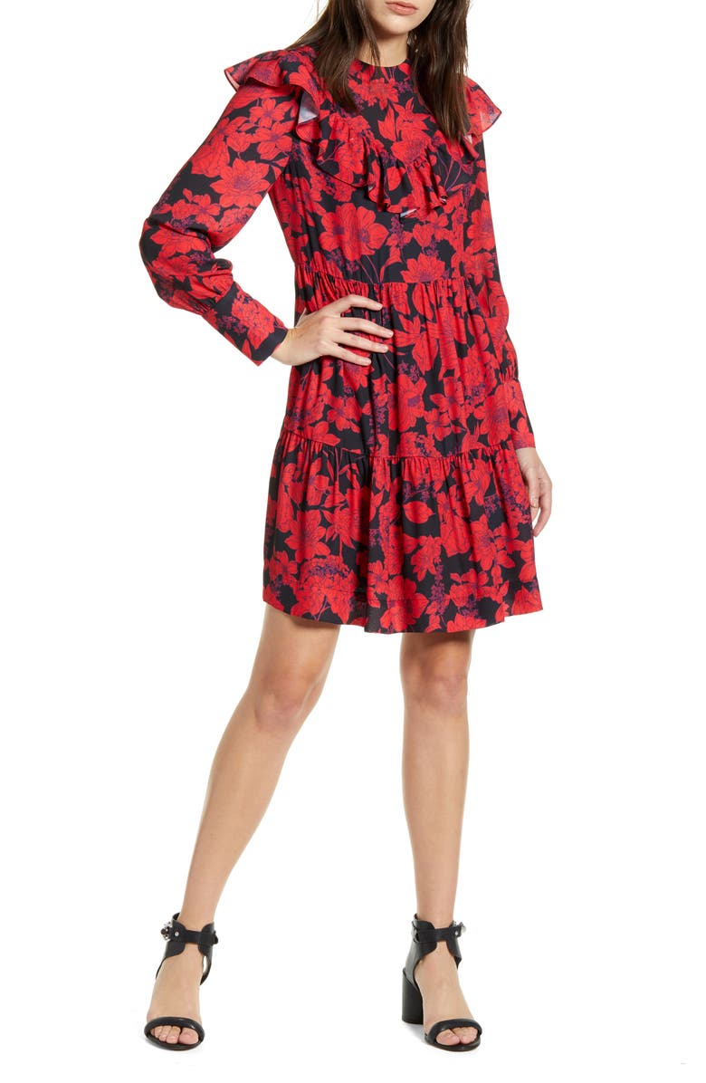 Rebecca Minkoff Margaret Ruffle Long Sleeve Dress | Nordstromrack