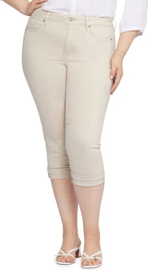 NYDJ Marilyn Frayed Capri Straight Leg Jeans | Nordstrom
