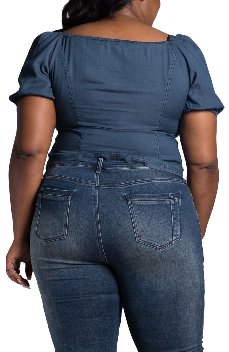 Poetic Justice Zola Zip Front Corset Top | Nordstromrack