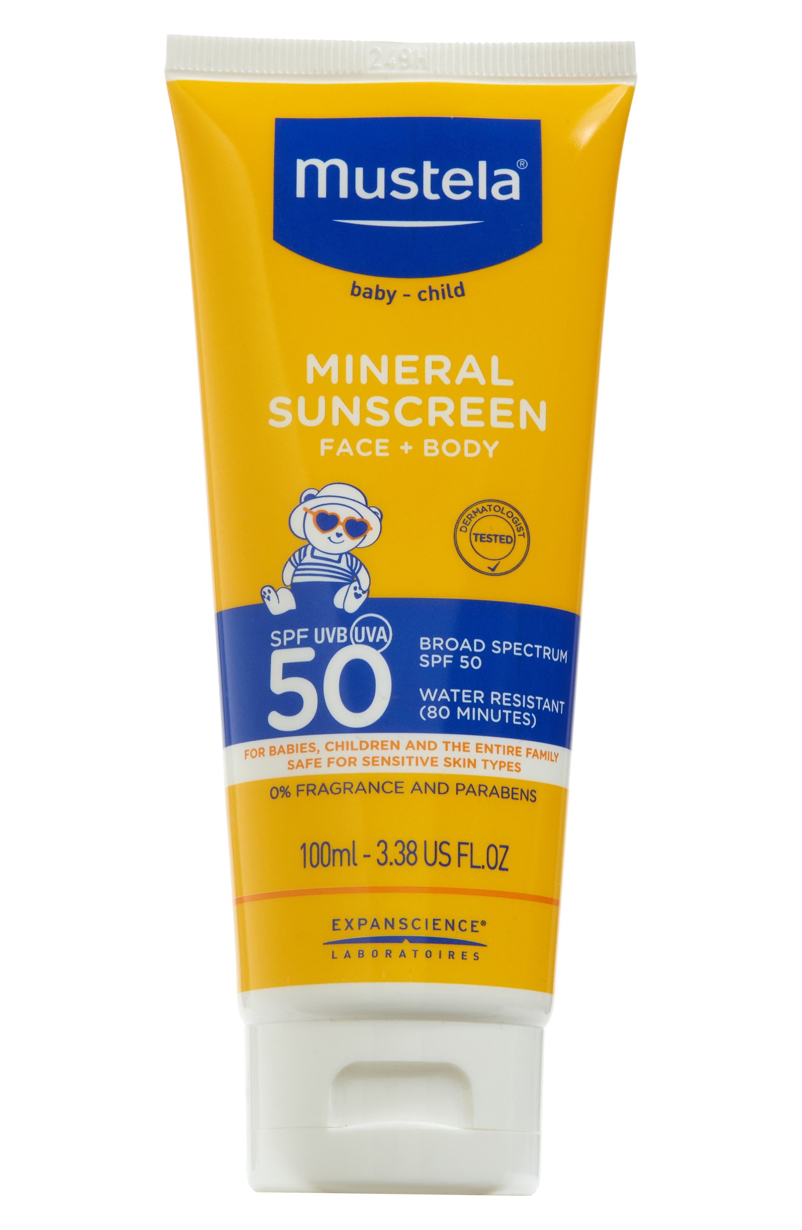 Mustela® SPF 50+ Mineral Sunscreen for Face & Body | Nordstrom