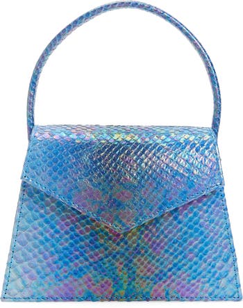 Anima Iris The Zaza Croc Embossed Leather Top Handle Bag | Nordstrom