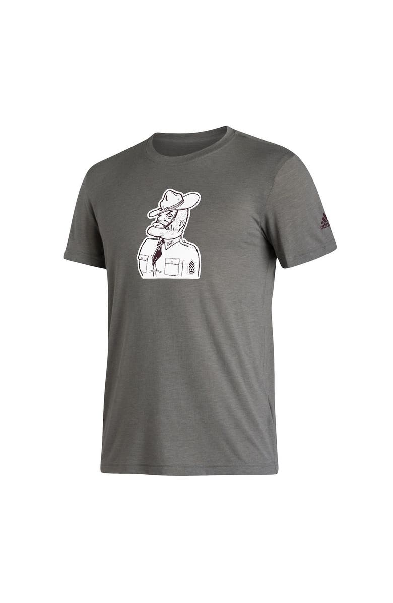 adidas Men's adidas Gray Texas A&M Aggies Basics Heritage Tri-Blend T ...