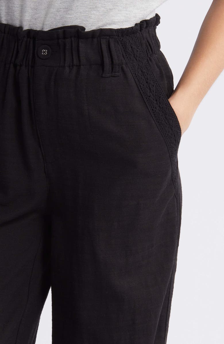 Wit & Wisdom Skyrise Paperbag Waist Cuff Straight Leg Pants | Nordstromrack