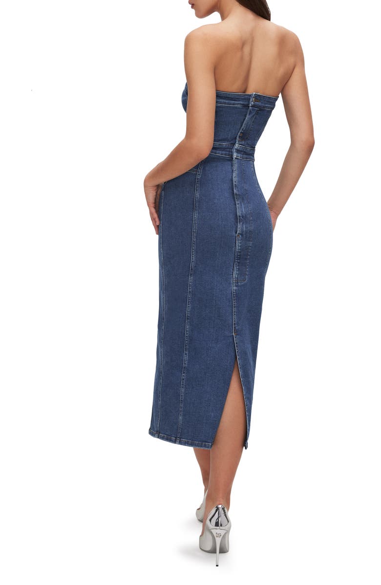 Good American Denim Tube Midi Dress | Nordstromrack