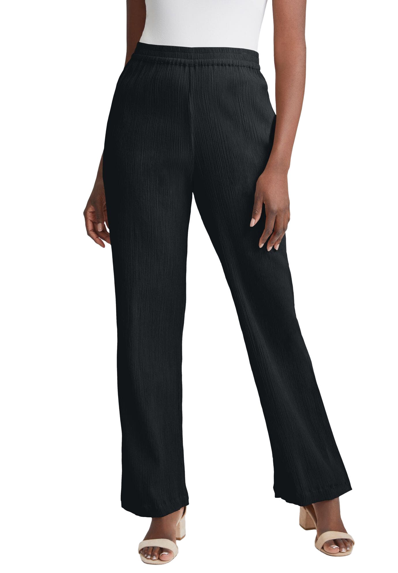 Jessica London Wide Leg Gauze Pant | Nordstrom