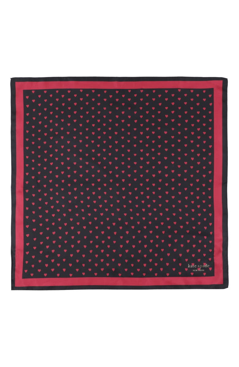 Kate Spade New York mini hearts silk bandana scarf | Nordstrom