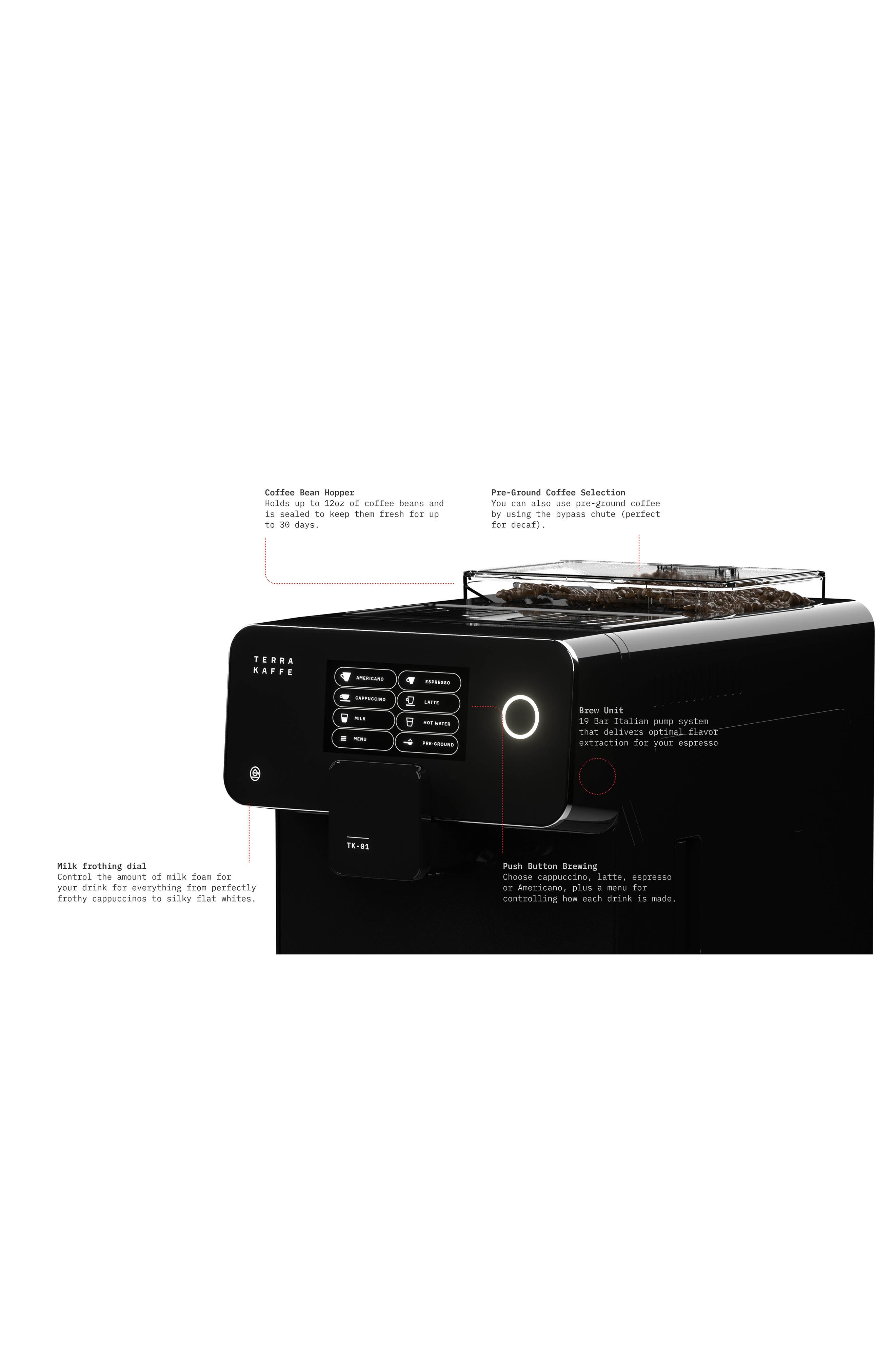 TERRA KAFFE TK-01 Automatic Espresso Coffee Machine | Nordstrom