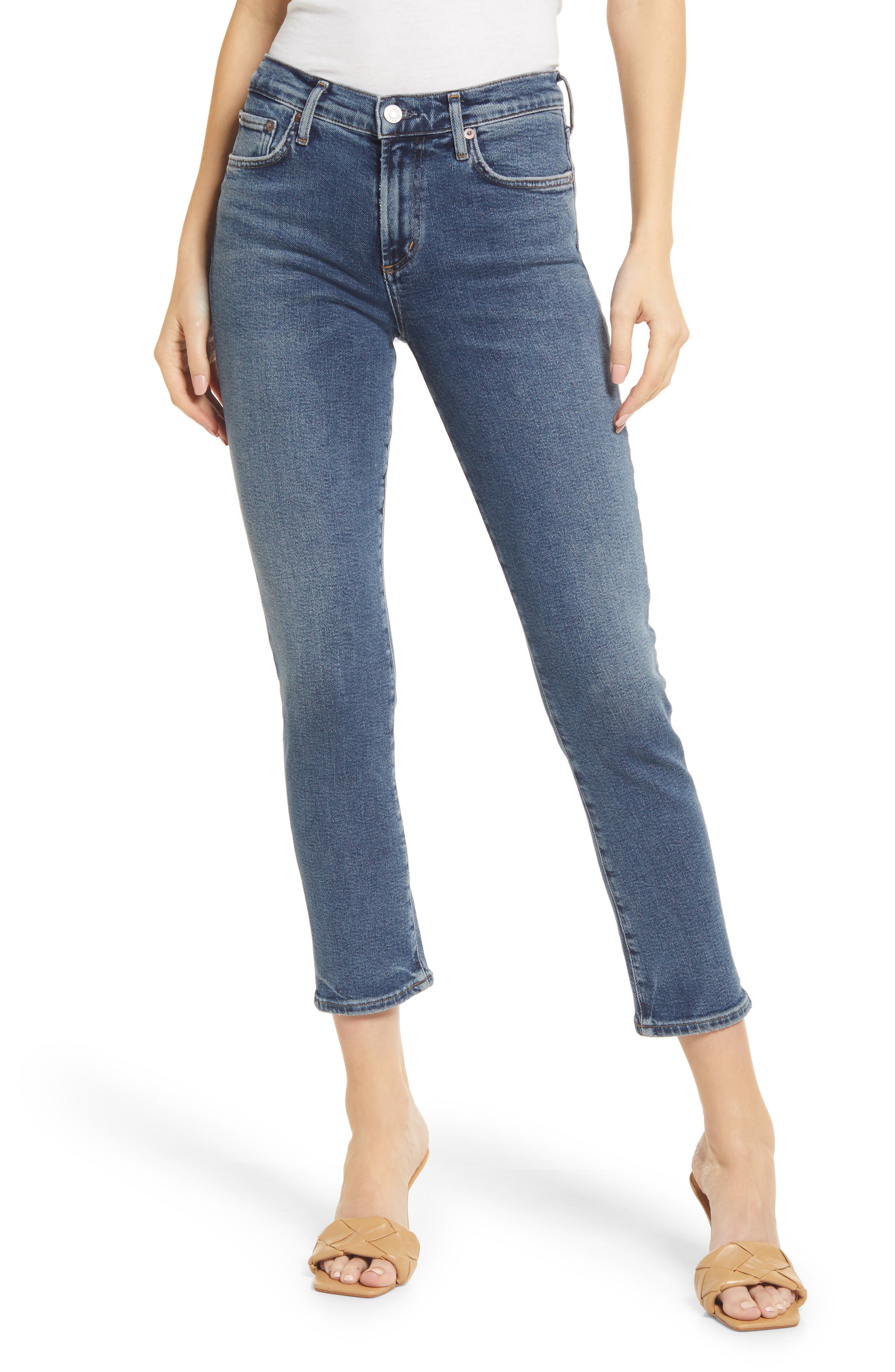 AGOLDE Toni High Waist Ankle Straight Leg Jeans | Nordstrom