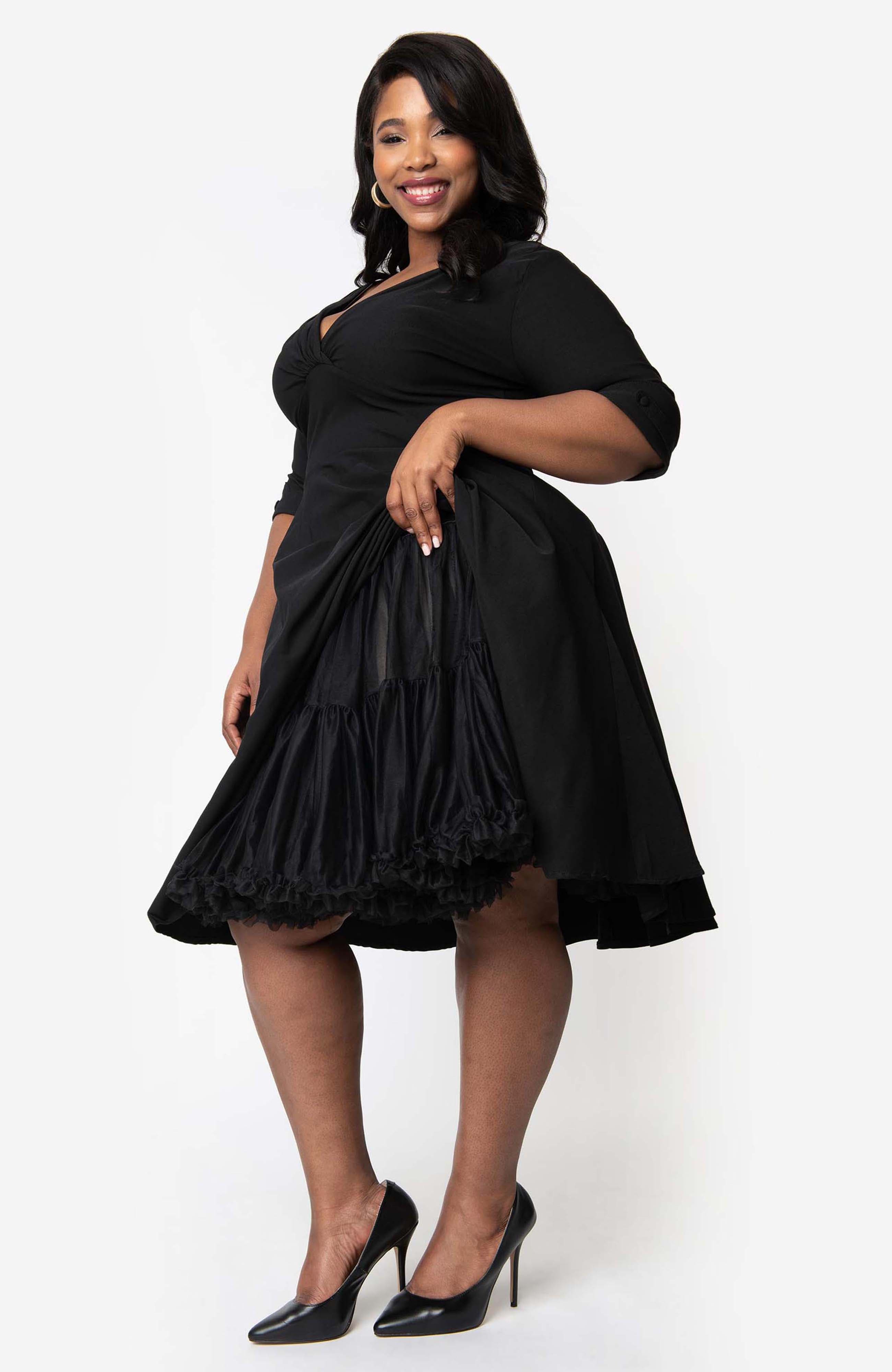 Unique Vintage Plus Size Ruffled Petticoat Crinoline | Nordstrom
