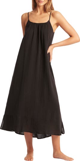 Sea Level Sunset Cotton Cover-Up Sundress | Nordstromrack