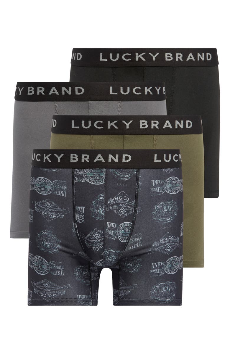 Lucky Brand 4-Pack Assorted Boxer Briefs | Nordstromrack