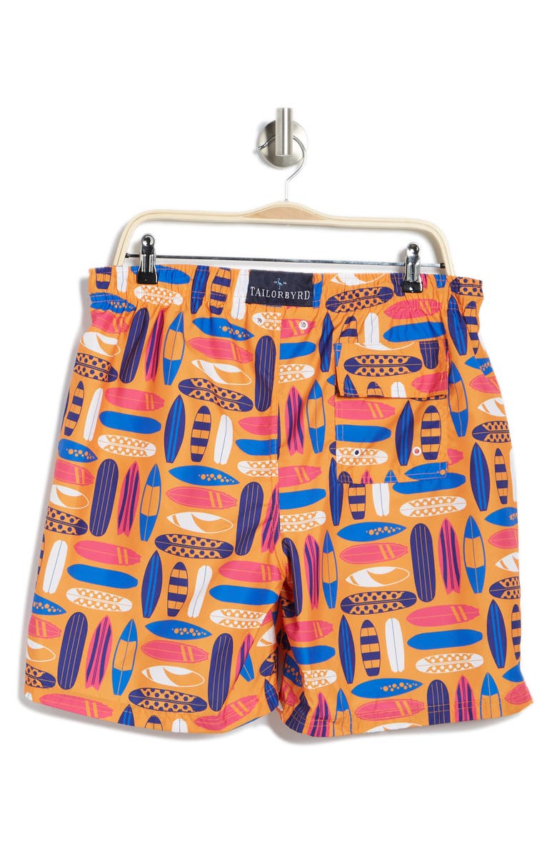 TailorByrd Surf Board Print Swim Trunks | Nordstromrack