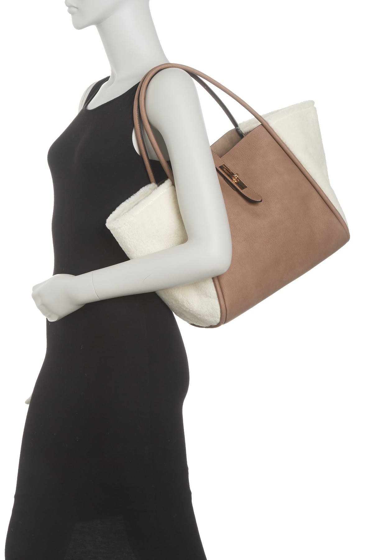 UN BILLION Two-Tone Leather Tote Bag | Nordstromrack