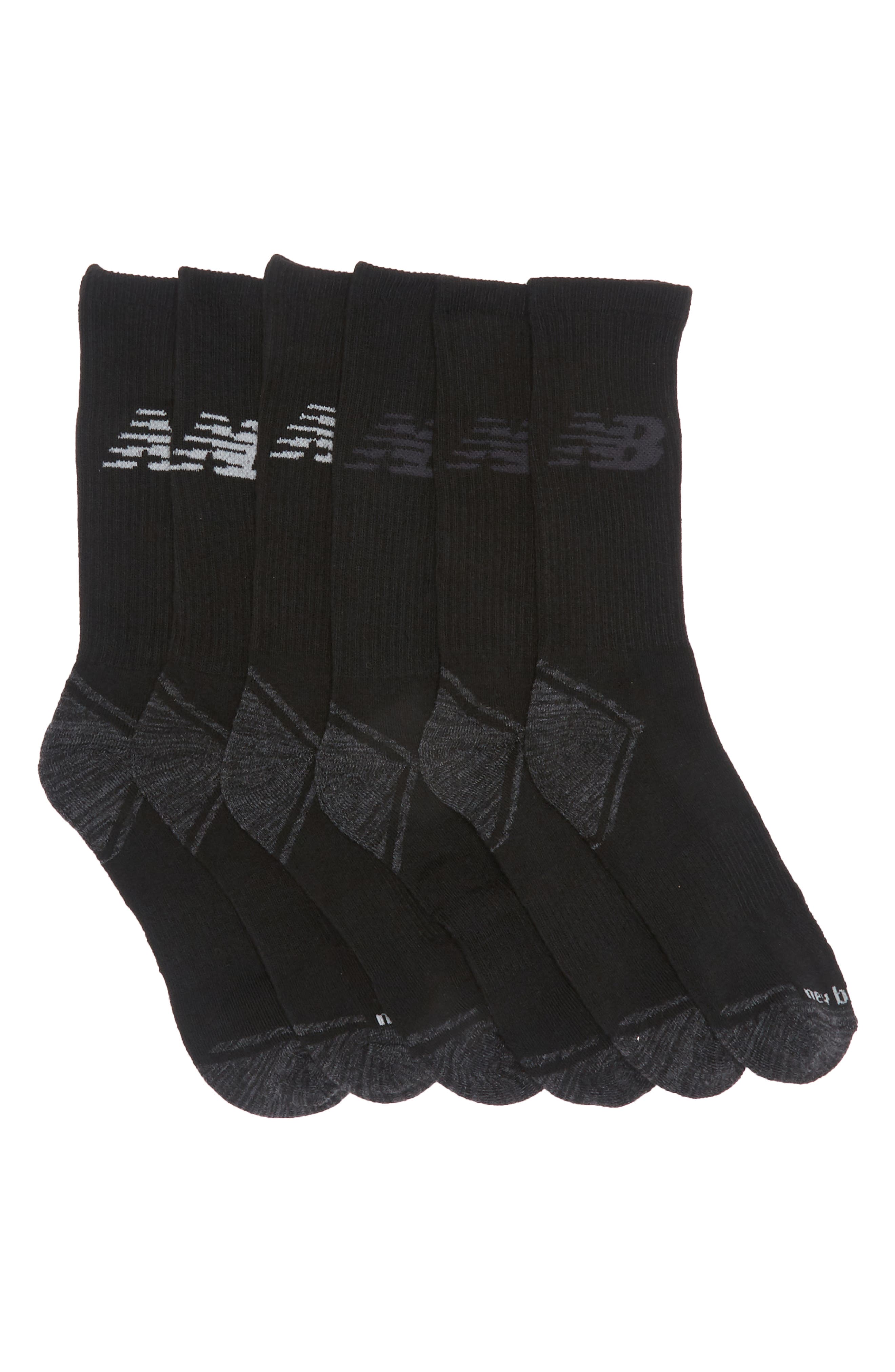 New Balance Crewcut Logo Socks - Pack of 5 | Nordstromrack