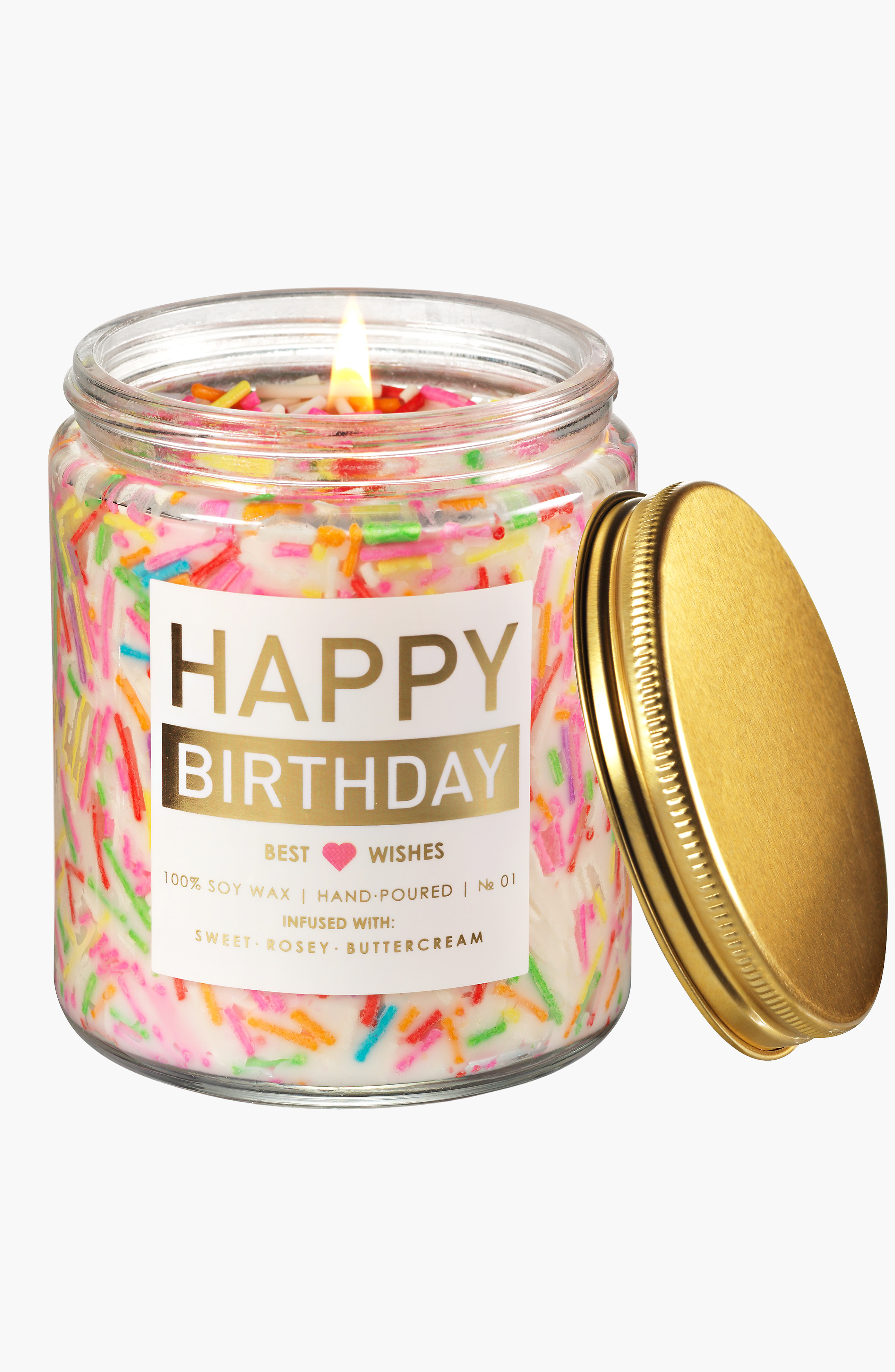Lovery Birthday Candle Gift Set, 7oz Scented Soy Happy Birthday Candles ...