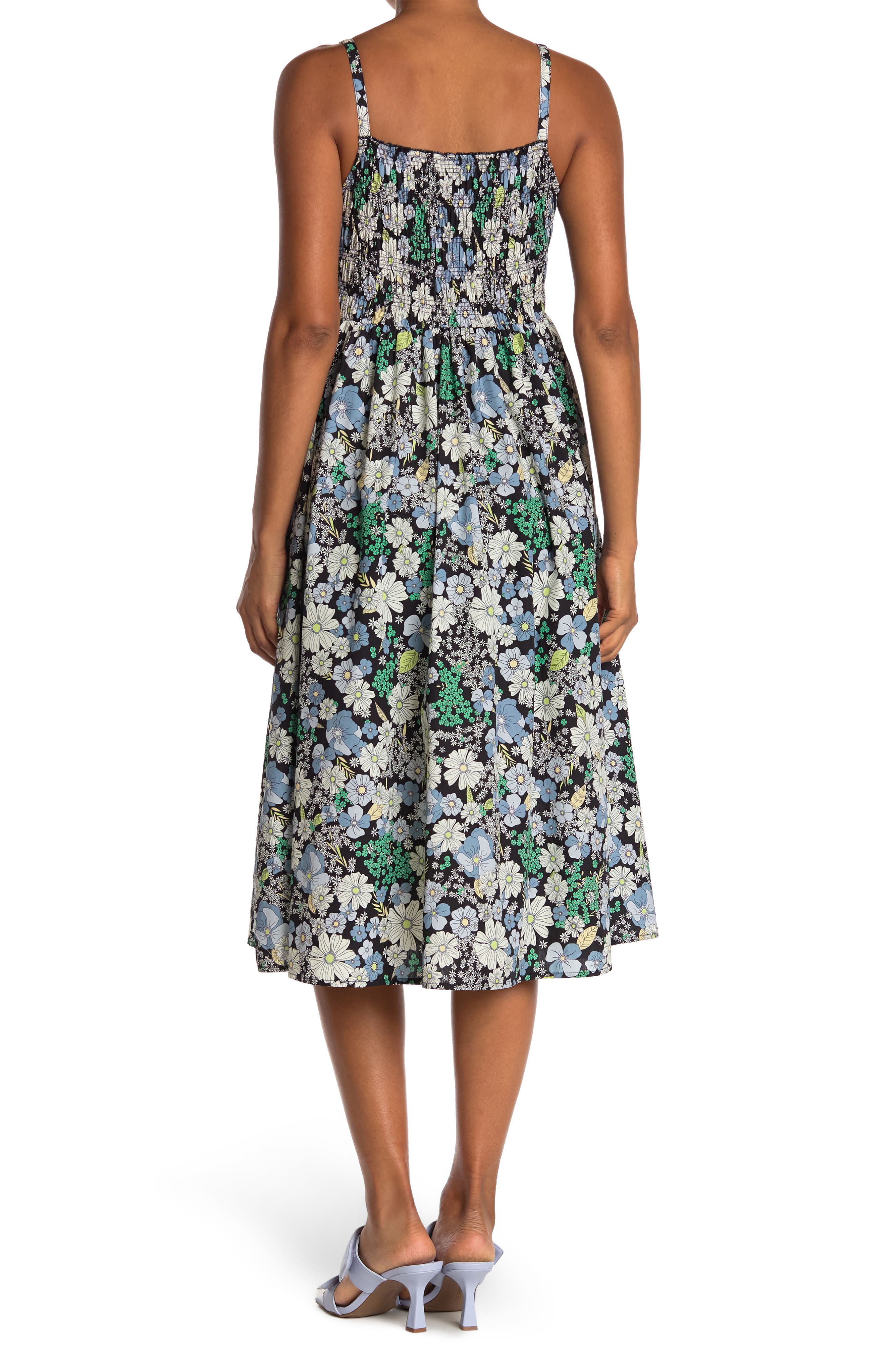 MAUBY Printed Smocked Sleeveless Dress | Nordstromrack