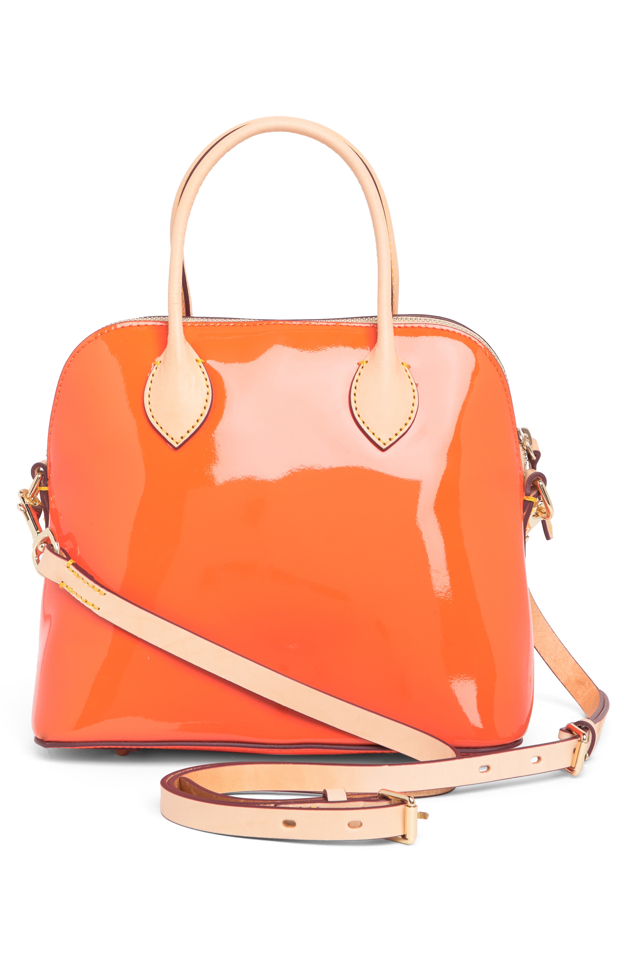 Dooney & Bourke Domed Convertible Leather Satchel Bag | Nordstromrack