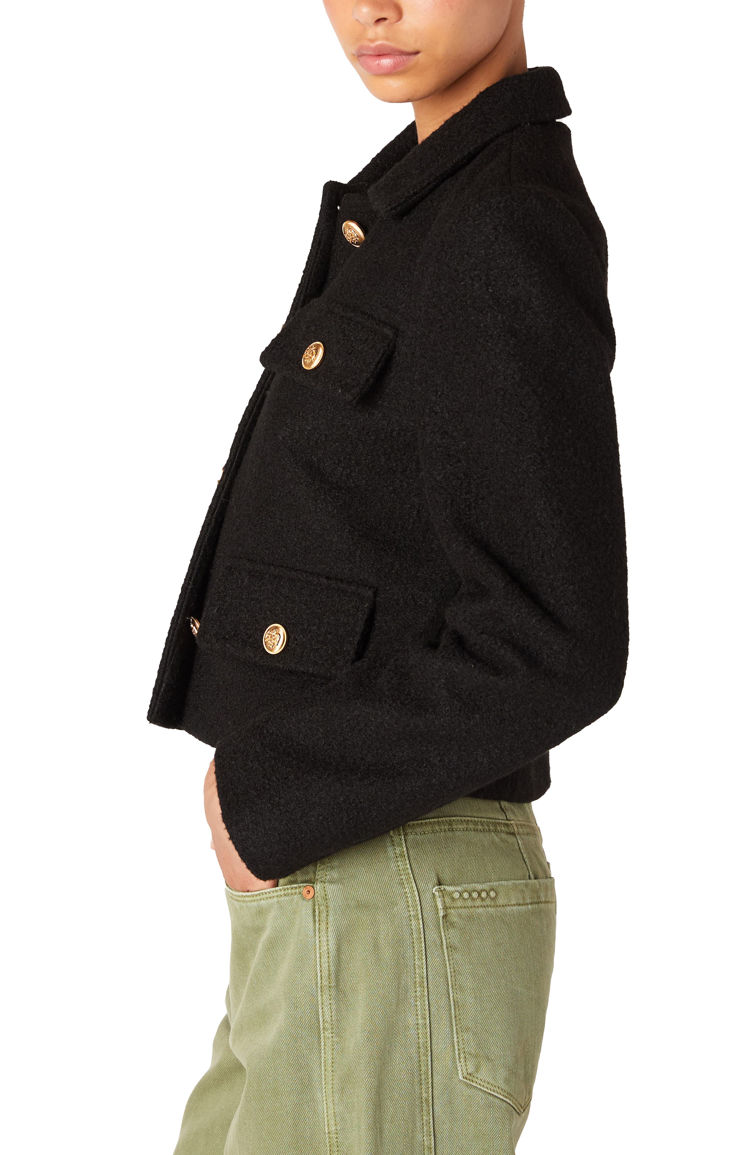 BLANKNYC Bouclé Crop Jacket | Nordstromrack