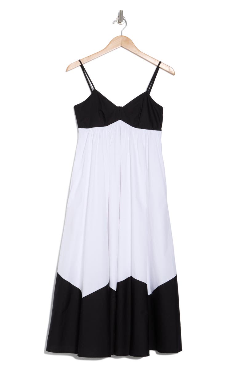 Elie Tahari The Grace Colorblock Babydoll Maxi Dress | Nordstromrack