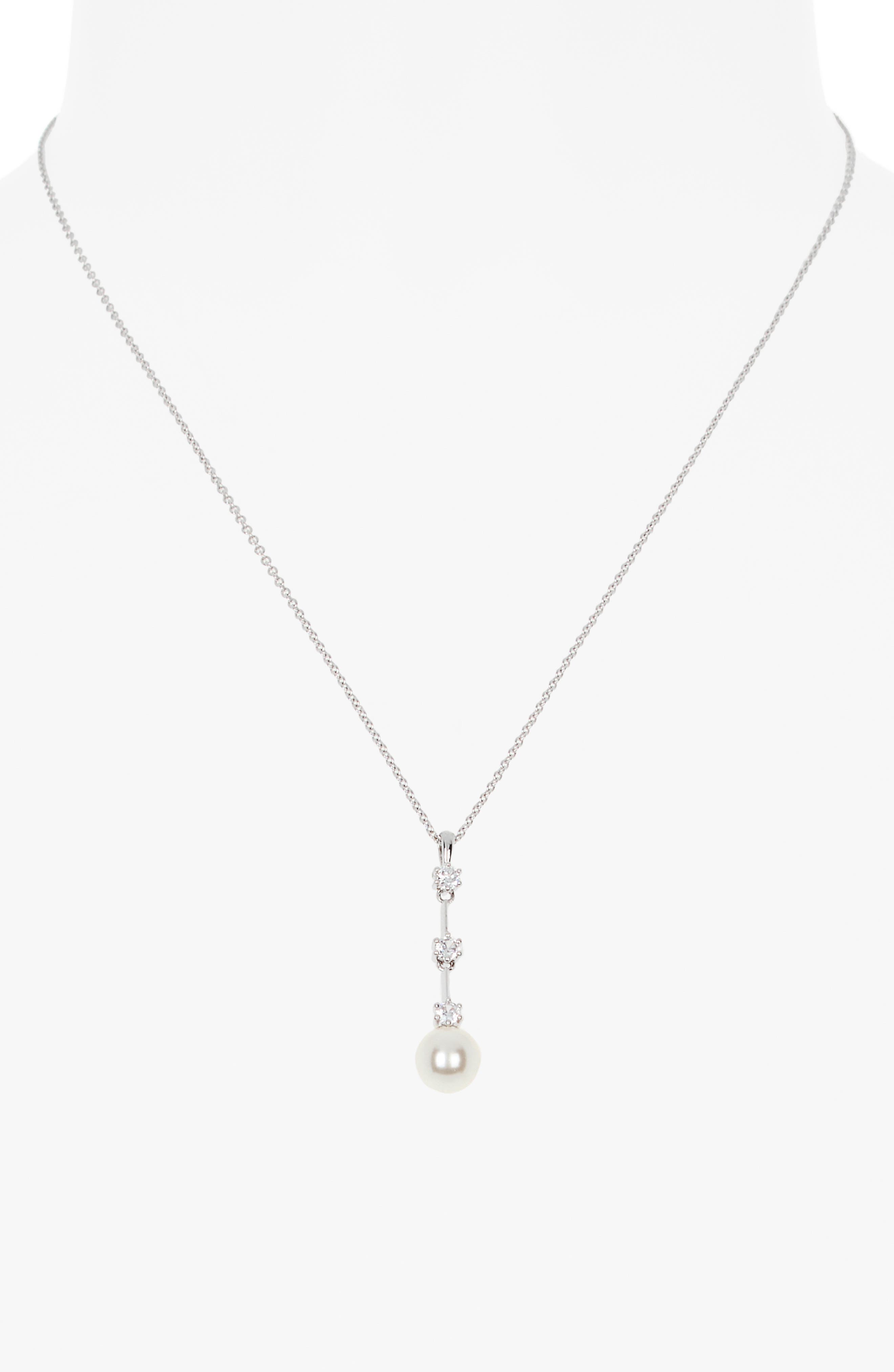 Nadri Olivia Faux Pearl Lariat Necklace | Nordstromrack