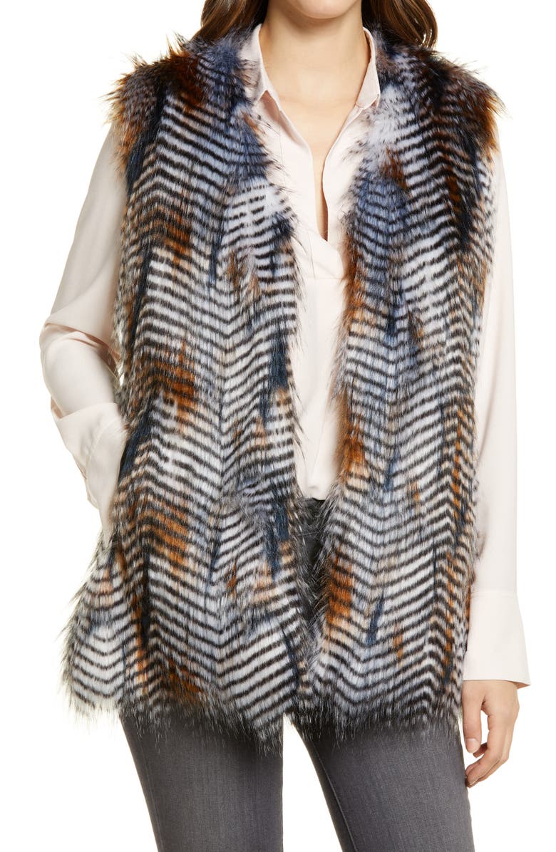 Via Spiga Faux Fur Vest | Nordstromrack