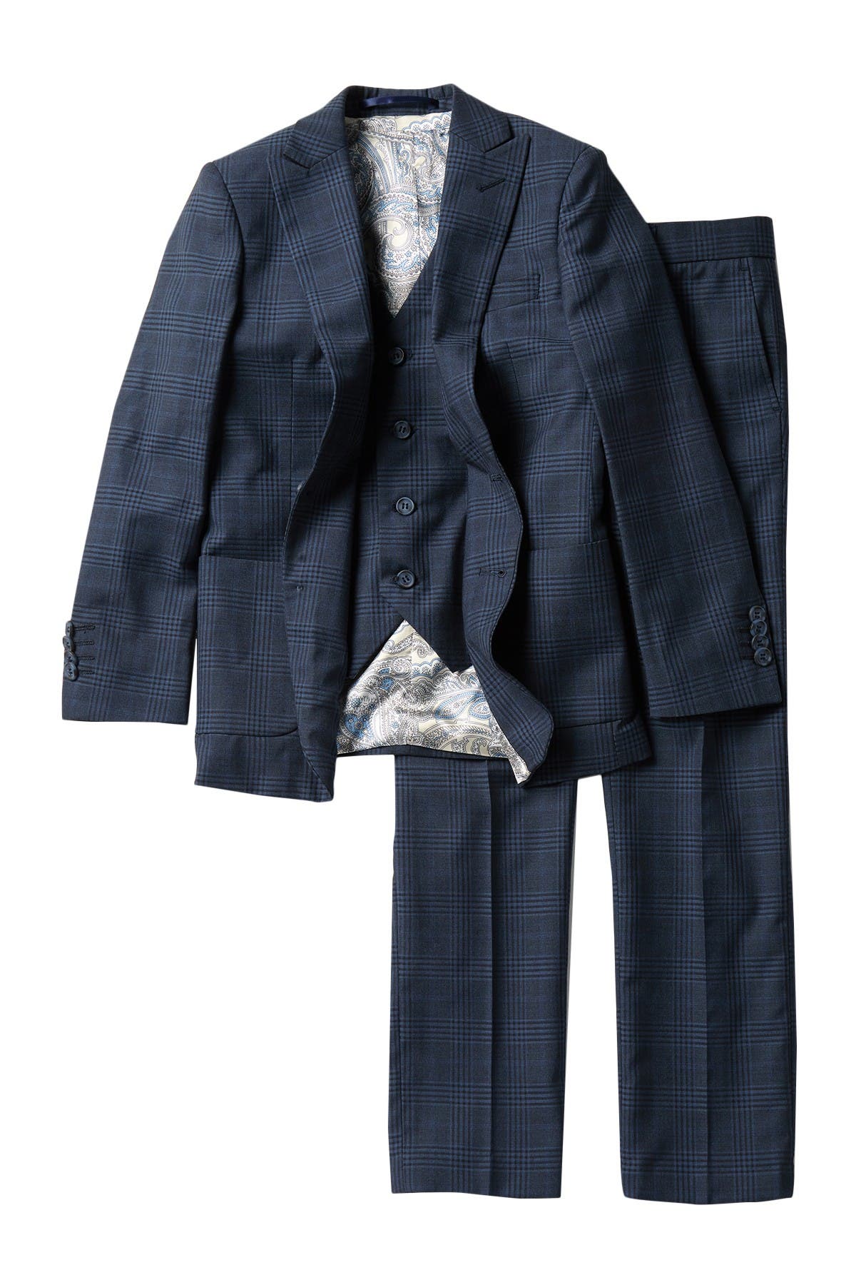 Isaac Mizrahi New York Textured Plaid Suit | Nordstromrack