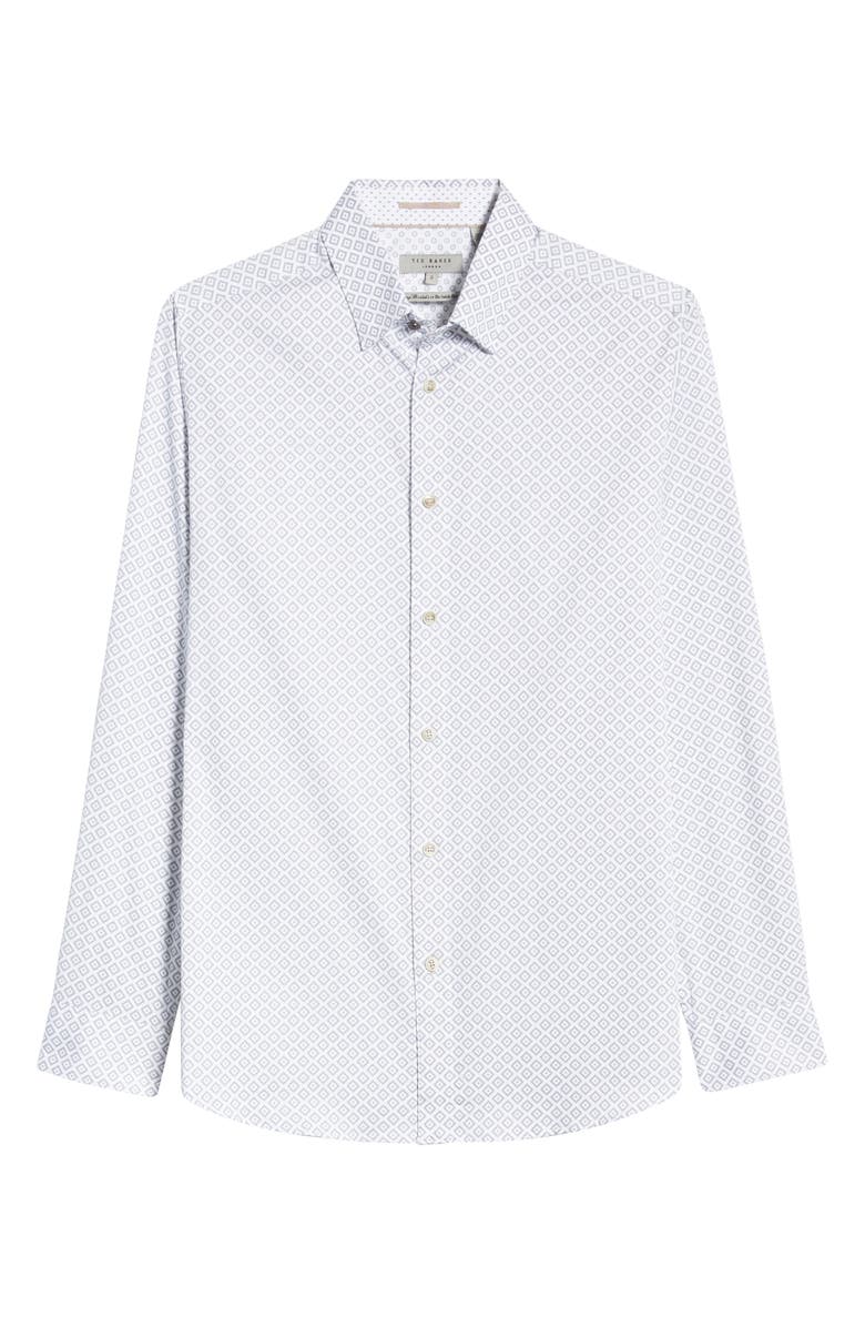 Ted Baker London Offme Slim Fit Geo Print Button-Up Shirt | Nordstromrack