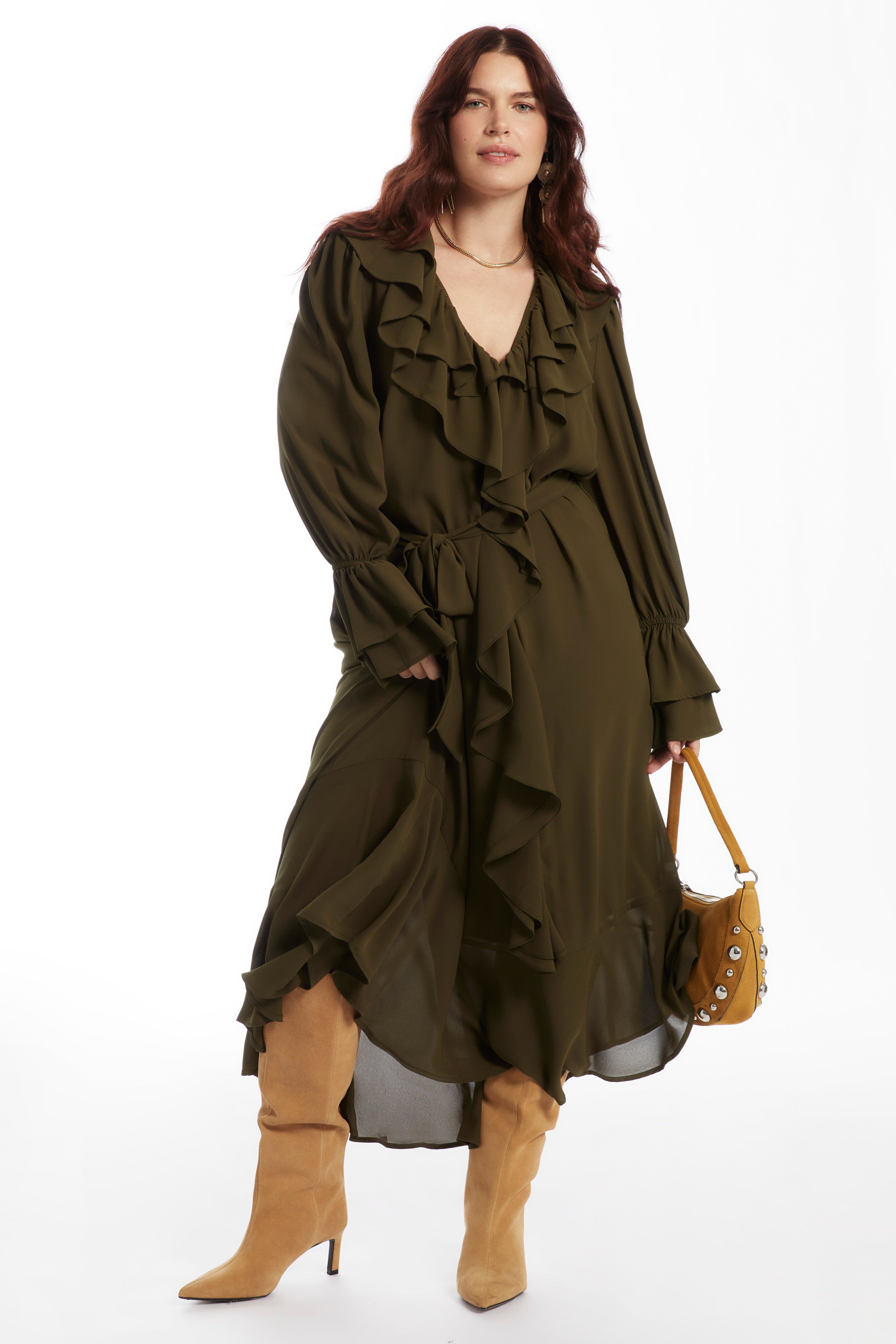 June + Vie Cascading Ruffle Maxi Dress | Nordstrom