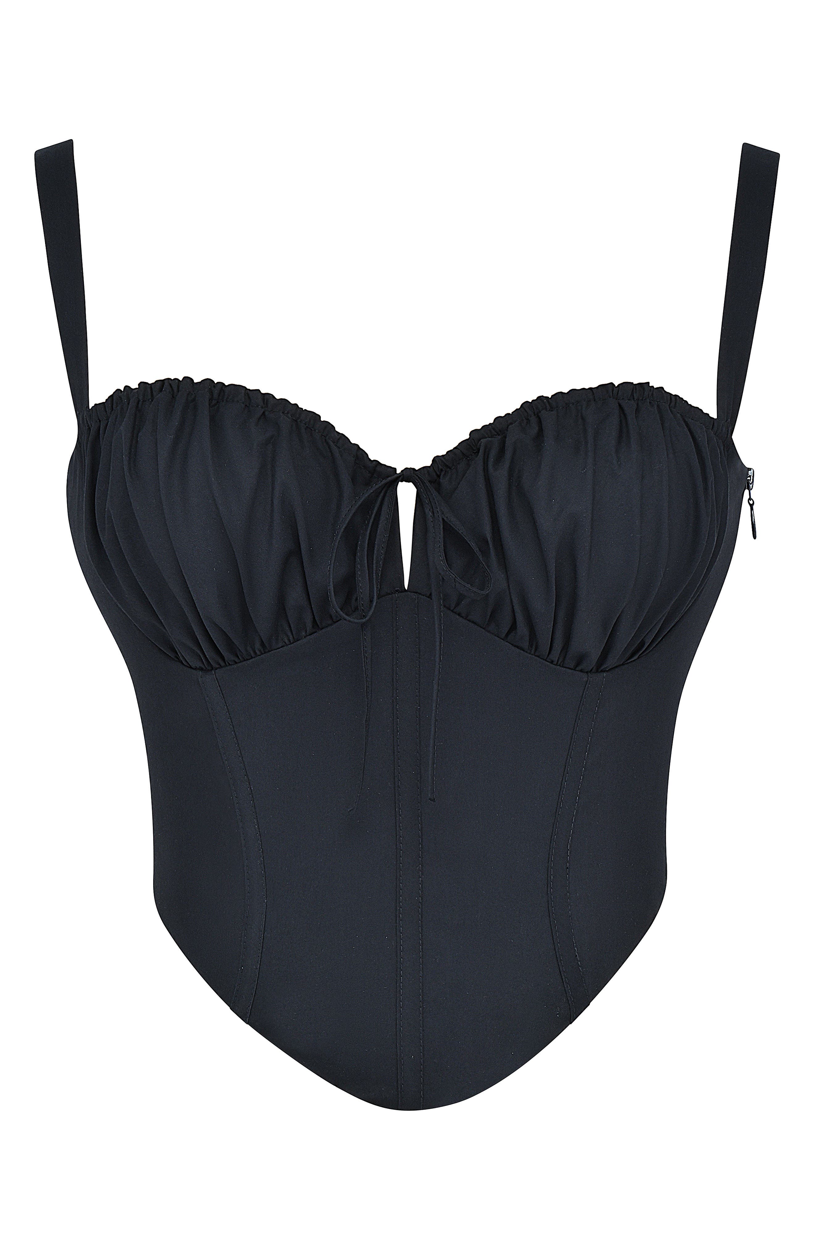 HOUSE OF CB Analia Lace-Up Crop Corset Camisole | Nordstrom