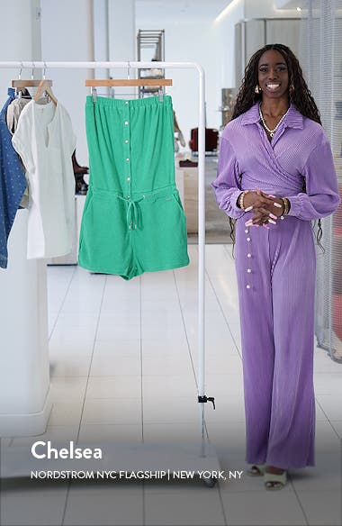 Melissa Odabash Strapless Terry Cloth Cover-Up Romper | Nordstrom