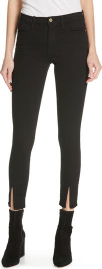 FRAME Le High Skinny Front Split High Waist Jeans | Nordstromrack