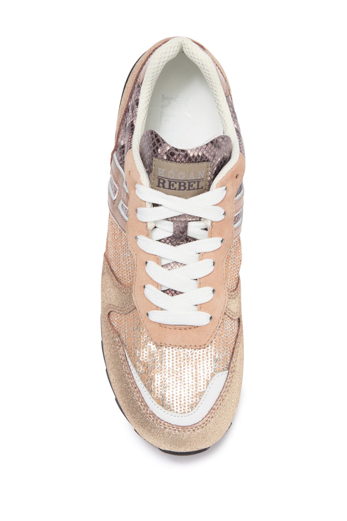 HOGAN Metallic Snake Embossed Sneaker | Nordstromrack